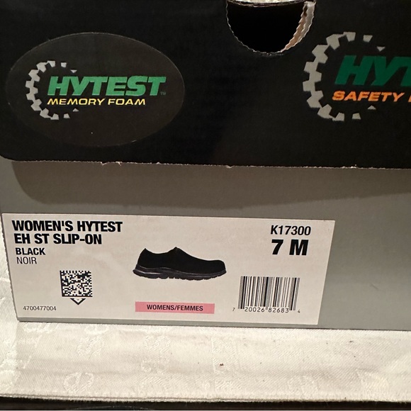 Wolverine | Shoes | Wolverine Hytest Black Slipon Steel Toe Safety ...